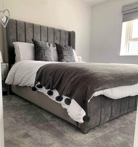 Talfarger wingback Bed – BedSofaWorld